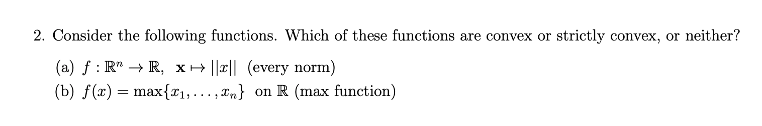 Solved 2. Consider the following functions. Which of these | Chegg.com