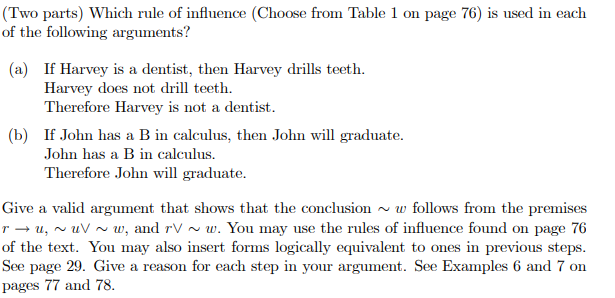 Solved Name TABLE 1 Rules of Inference. Rule of Inference | Chegg.com