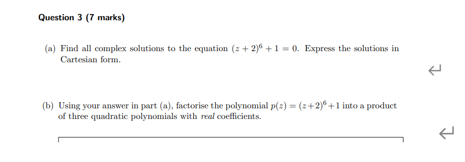 Solved A Find All Complex Solutions To The Equation