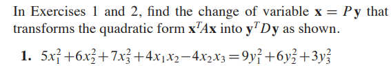Solved In Exercises 1 and 2, find the change of variable | Chegg.com