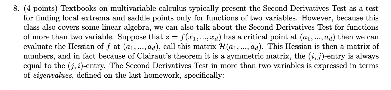 Solved (4 points) Textbooks on multivariable calculus | Chegg.com