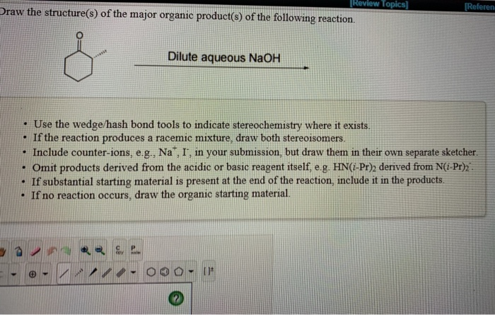 Solved Review Topics Draw the structure(s) of the major | Chegg.com