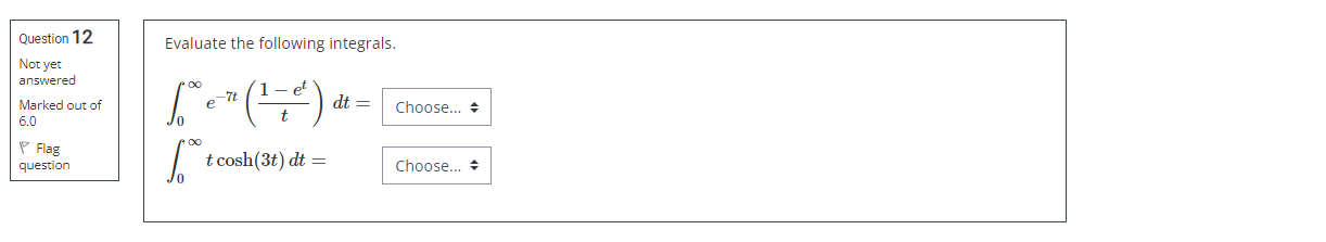 Solved \begin{tabular}{|l|} \hline Question 12 \\ Not yet \\ | Chegg.com