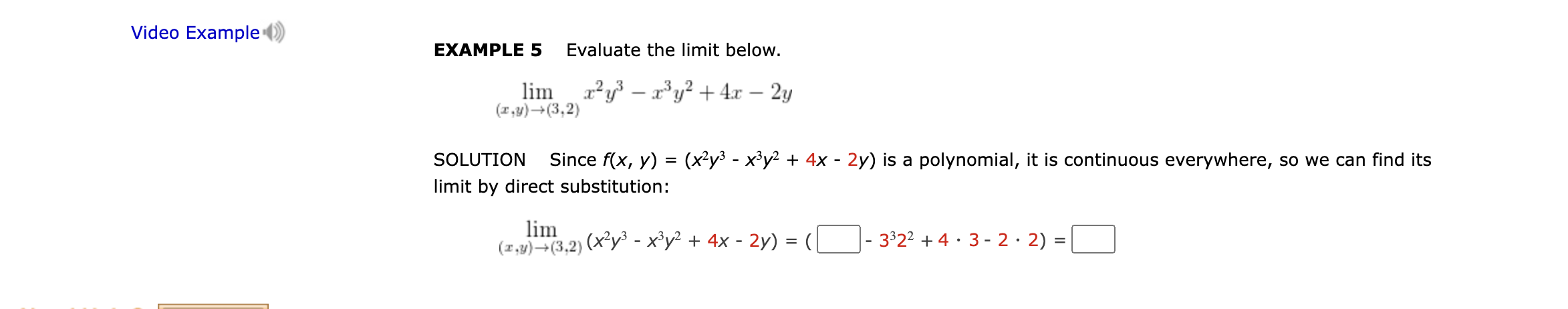 Solved EXAMPLE 5 Evaluate the limit below. | Chegg.com