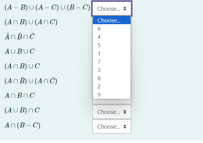 Solved Match the set expression with the Venn Diagram using | Chegg.com Solved Match the set expression with the Venn Diagram using | Chegg.com