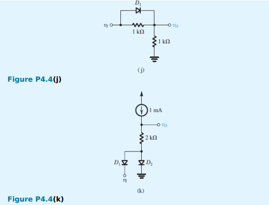 Solved For REAL diodes, not ideal diodes. So replace the | Chegg.com