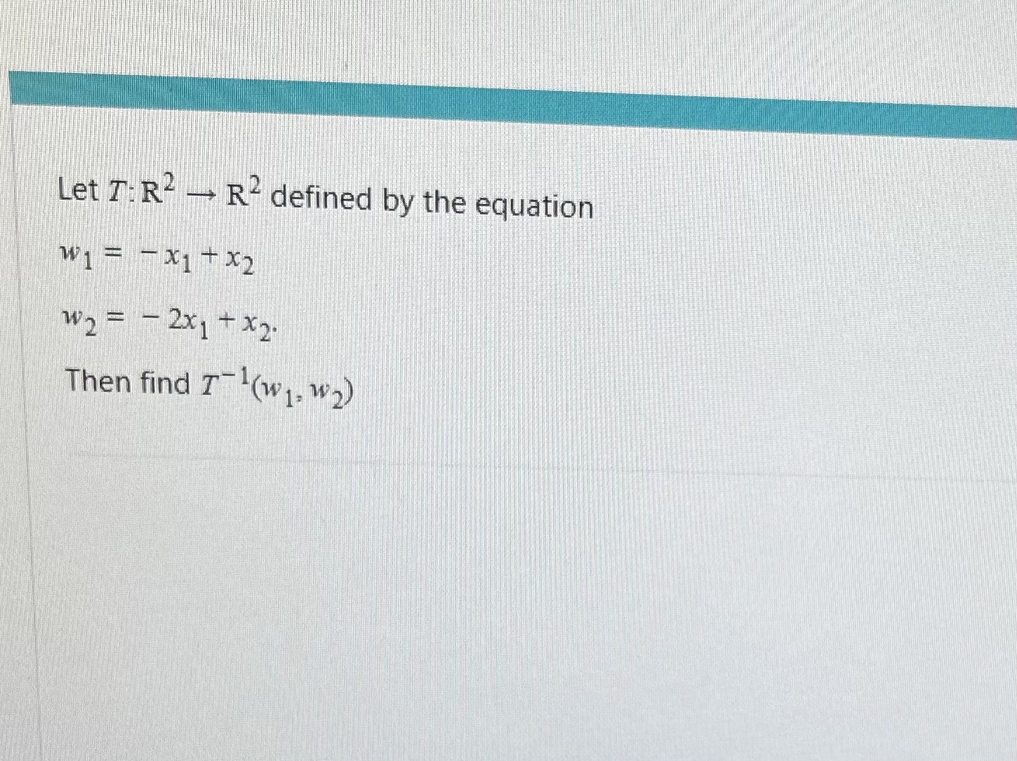 Let T:R2→R2 defined by the equation | Chegg.com