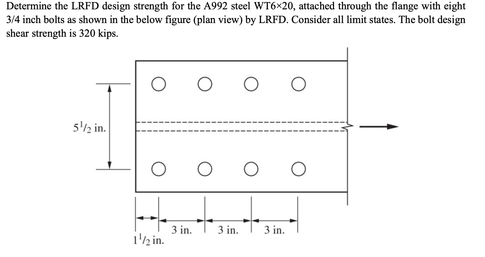 Solved Determine the LRFD design strength for the A992 steel | Chegg.com