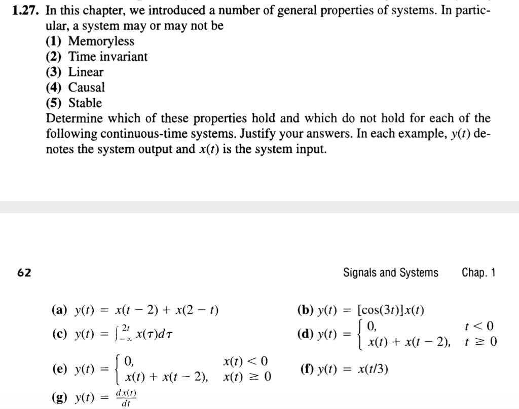 Solved 1.27. In this chapter, we introduced a number of | Chegg.com
