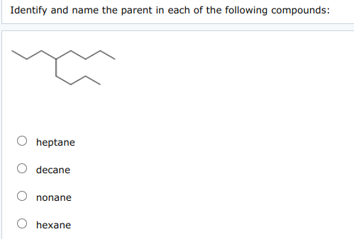Solved Identify and name the parent in each of the following | Chegg.com
