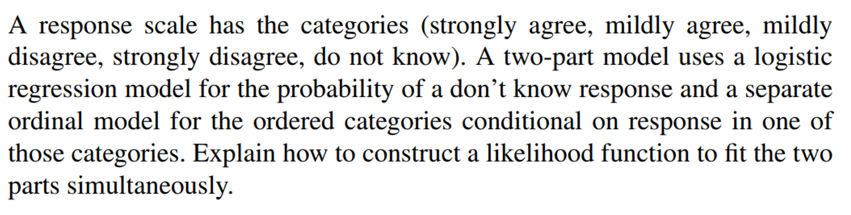 Solved A response scale has the categories (strongly agree, | Chegg.com