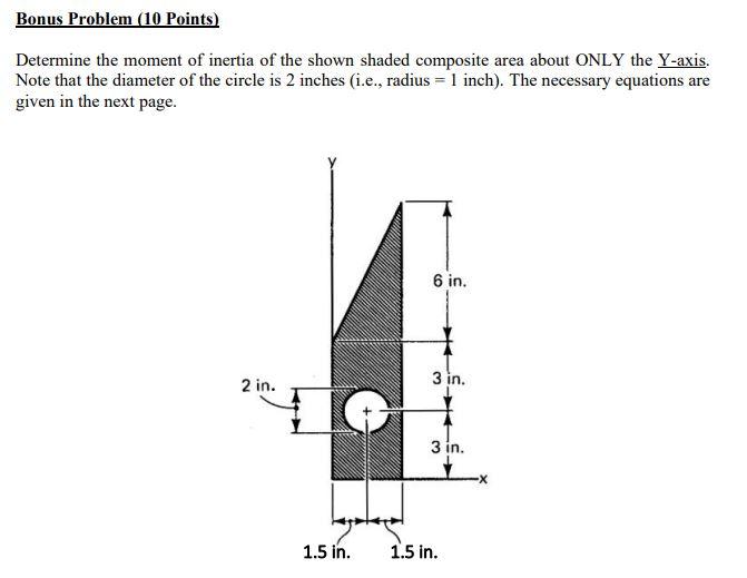Solved Bonus Problem (10 Points) Determine the moment of | Chegg.com