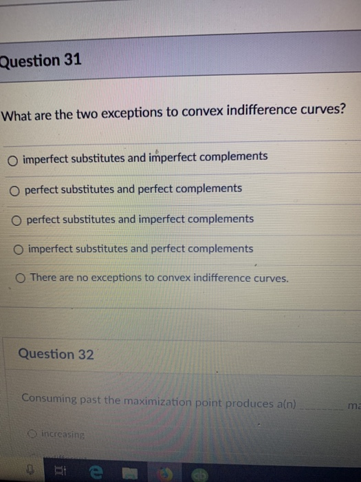 Solved Question 31 What are the two exceptions to convex | Chegg.com