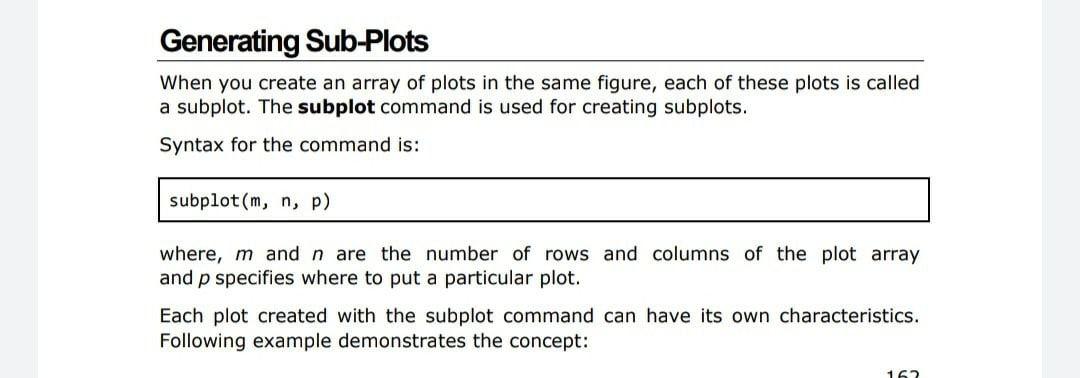 Solved Generating Sub Plots When You Create An Array Of 7688