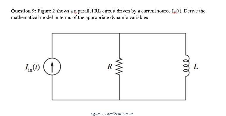 Solved Question 9: Figure 2 shows a a parallel RL circuit | Chegg.com