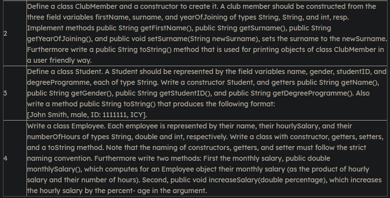 Solved Do not forget to implement comments inside your code | Chegg.com