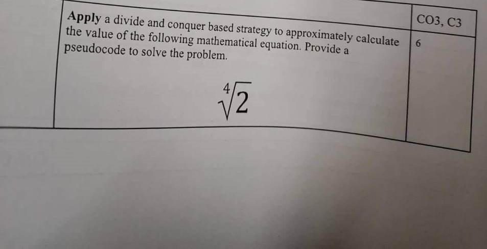Solved Apply a divide and conquer based strategy to | Chegg.com