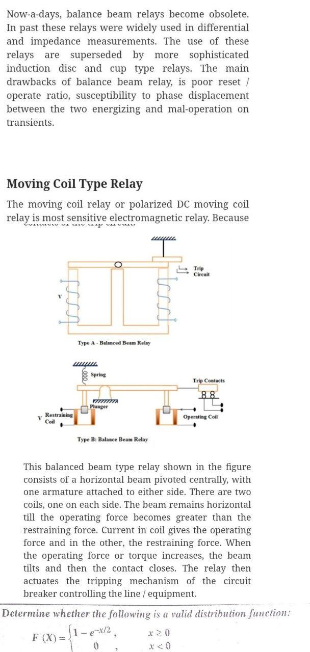 Solved Now-a-days, balance beam relays become obsolete. In | Chegg.com