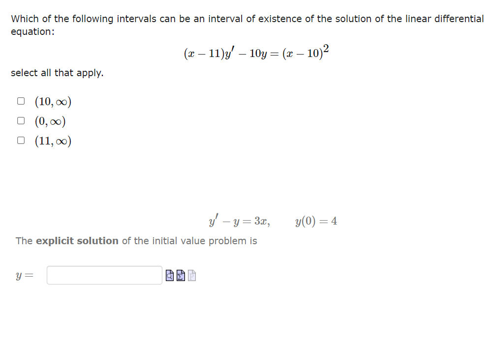 Solved Which of the following intervals can be an interval | Chegg.com