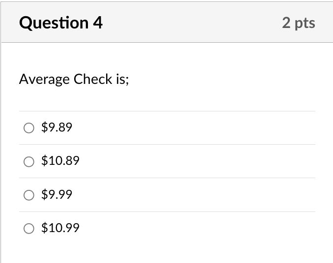 Solved Use the following information to answer questions | Chegg.com