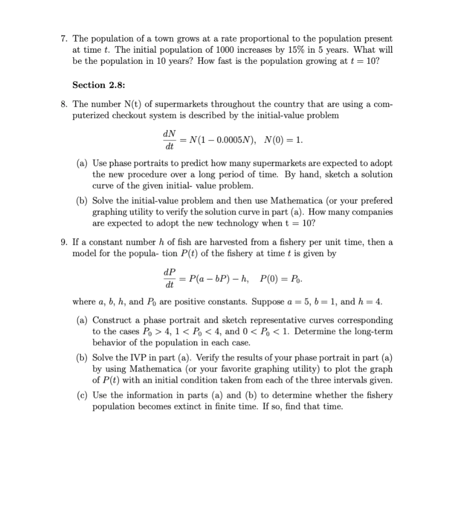 Solved 1. Find explicit solutions to the following | Chegg.com