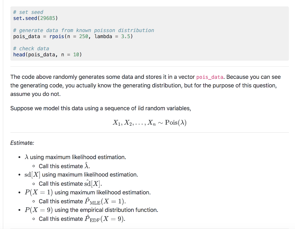 Solved # set seed set. seed (29685) # generate data from | Chegg.com