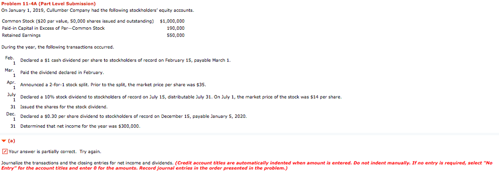 Solved Problem 11-4A (Part Level Submission) On January 1, | Chegg.com
