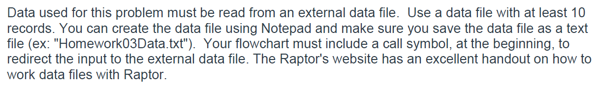 RAPTOR Flowchart Help!!! I need help with creating a | Chegg.com