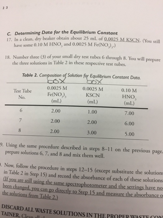 Solved How do you calculate the molarity of the Fe(SCN)2+ | Chegg.com