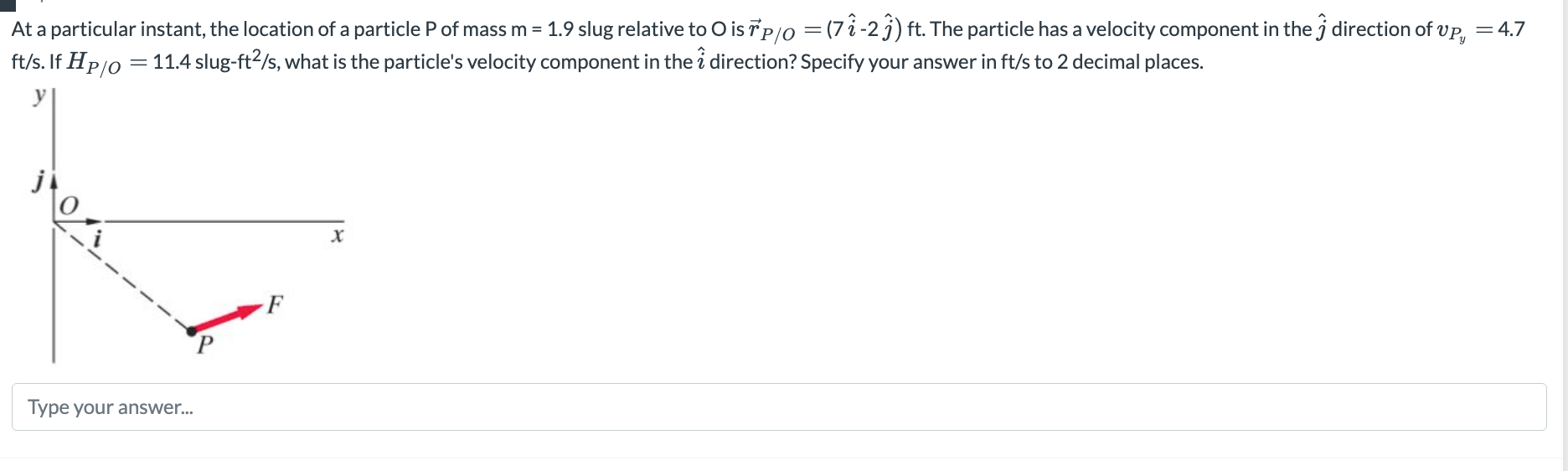 Solved At a particular instant, the location of a particle P | Chegg.com