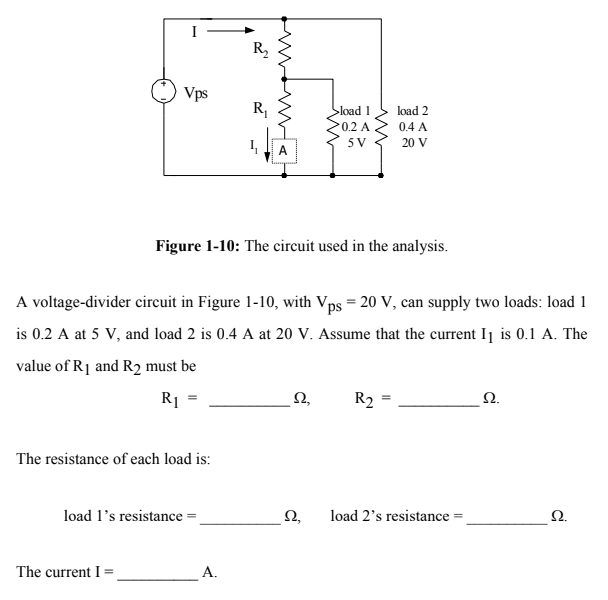 Solved Figure 1-10: The circuit used in the analysis. A | Chegg.com