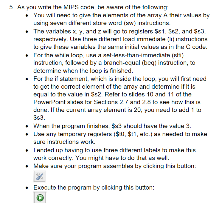 Solved 2. Create a new file in MARS named CS51HW7.asm. 3. | Chegg.com