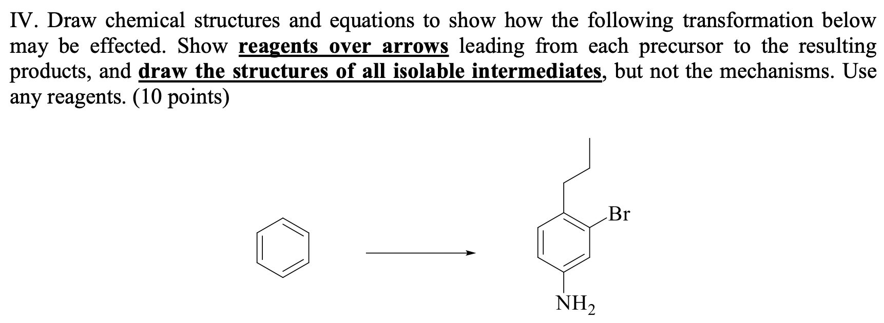 Solved IV. Draw chemical structures and equations to show | Chegg.com