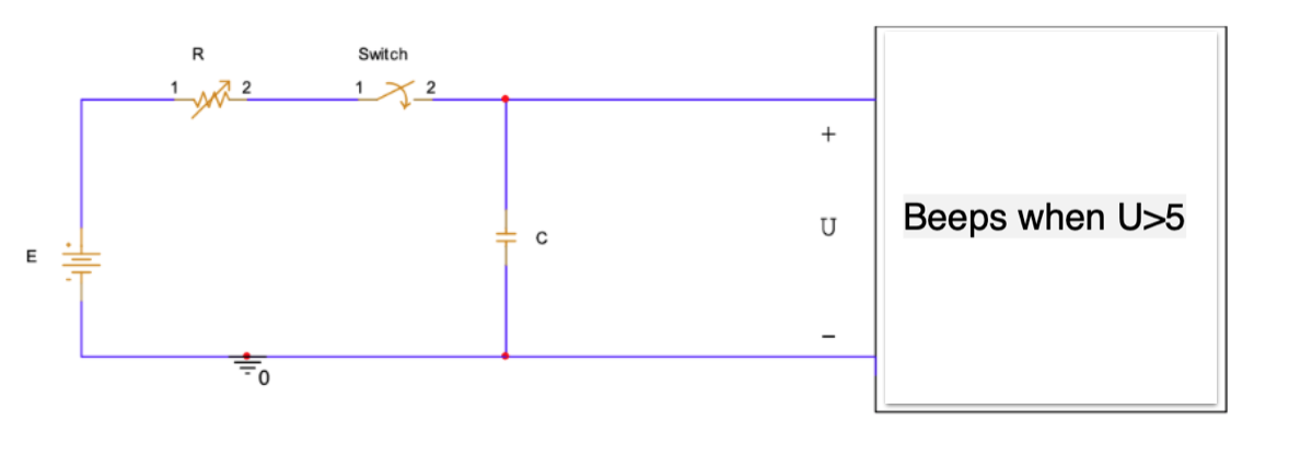 Solved We have a circuit that beeps when the voltage to it | Chegg.com