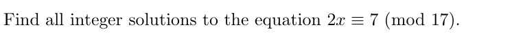 Find all integer solutions t ﻿Find all integer | Chegg.com