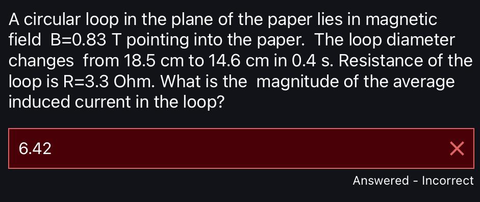 Solved A circular loop in the plane of the paper lies in | Chegg.com