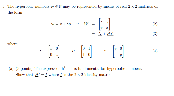 Solved (b) (3 points) Generally speaking, matrix | Chegg.com