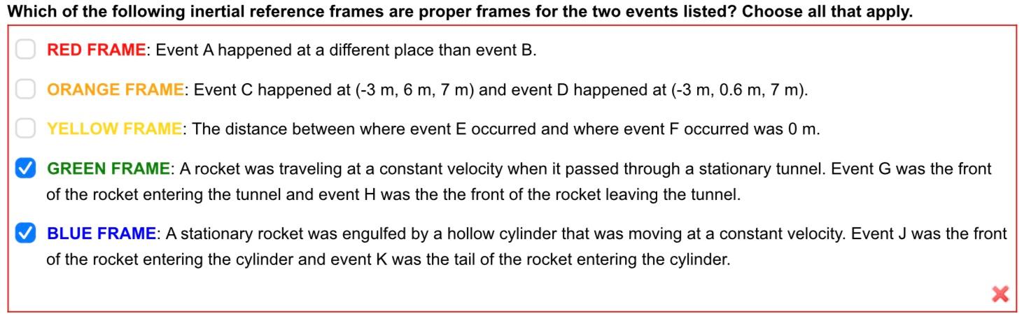 Solved Which of the following inertial reference frames are | Chegg.com