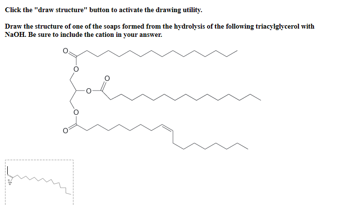 Solved Click the "draw structure" button to activate the | Chegg.com