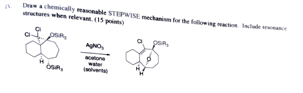 Solved Draw a chemically reasonable STEPWISE mechanism for | Chegg.com