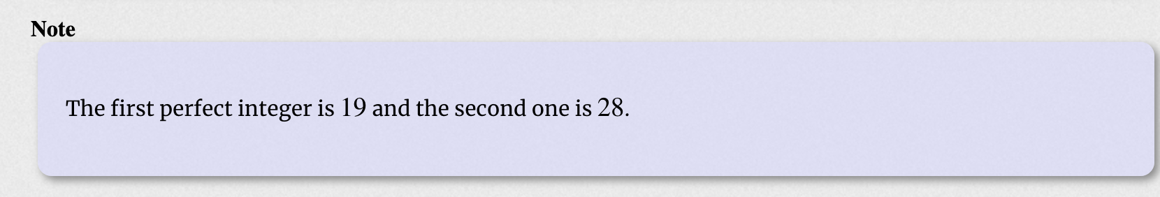 Solved We consider a positive integer perfect, if and only | Chegg.com
