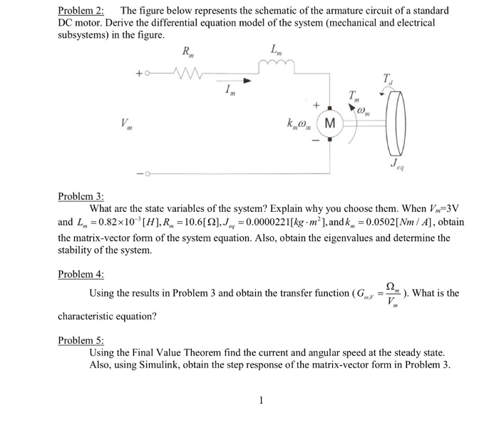Solved Problem 2: The figure below represents the schematic | Chegg.com