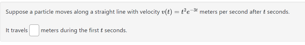 Solved Suppose a particle moves along a straight line with | Chegg.com