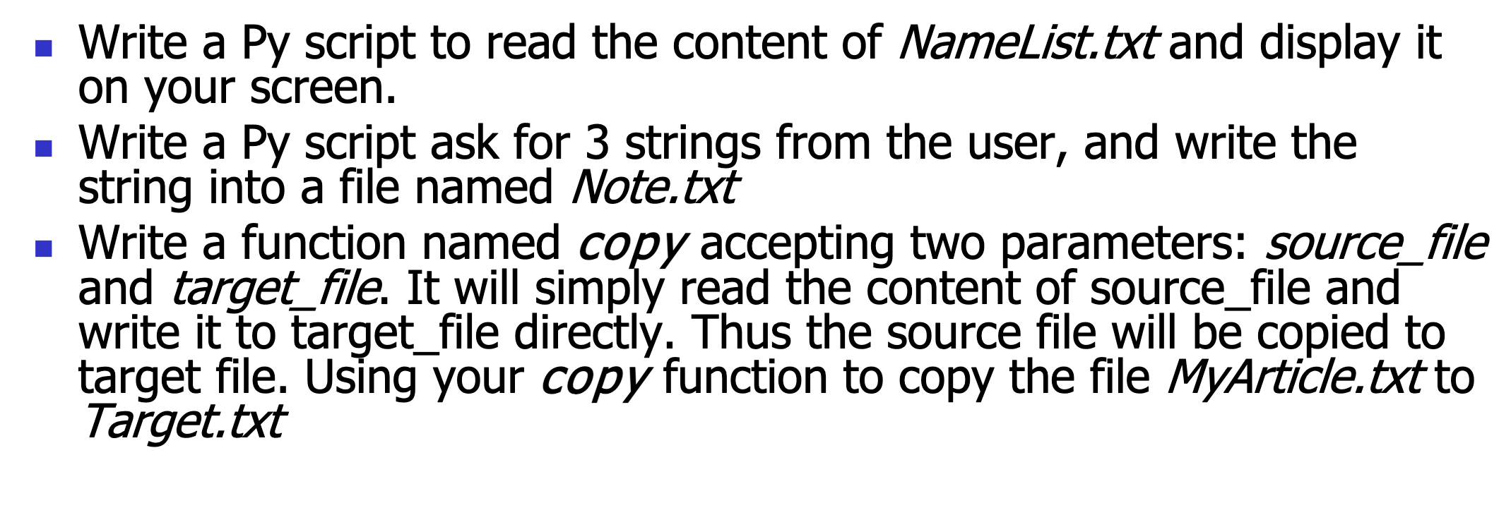 Solved Write a Py script to read the content of | Chegg.com