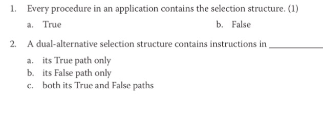 Solved Every procedure in an application contains the | Chegg.com