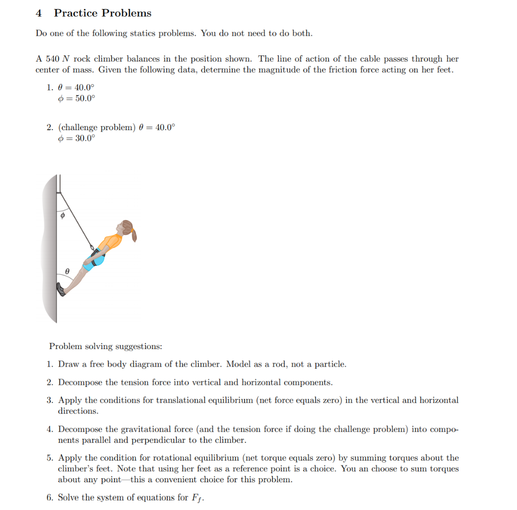 Solved 4 Practice Problems Do one of the following statics | Chegg.com
