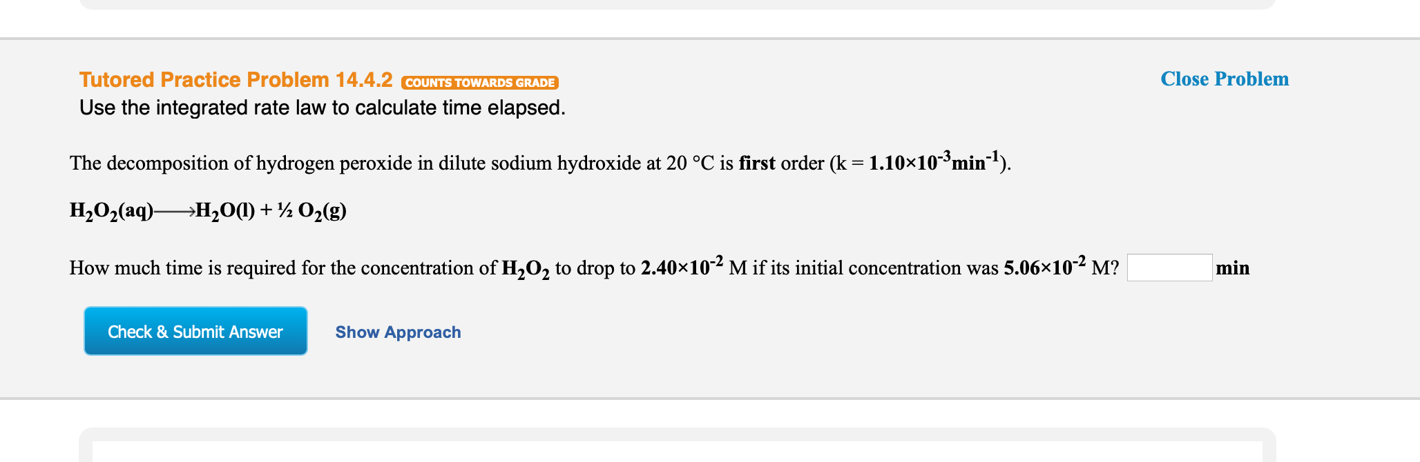 Solved Close Problem Tutored Practice Problem 14.4.2 COUNTS | Chegg.com