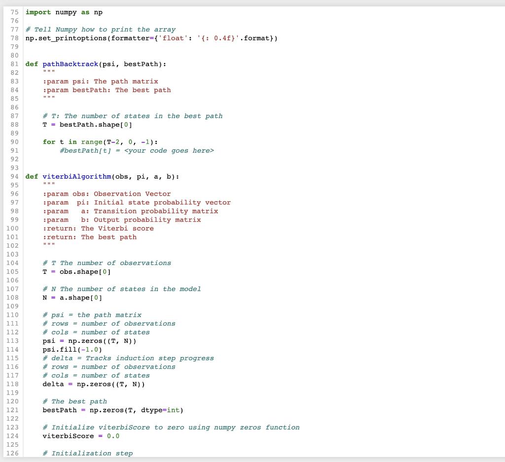 Solved When correctly implemented for the example, your code | Chegg.com