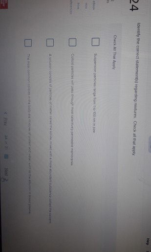 Solved Help Identify the correct statements regarding | Chegg.com