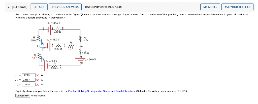 Solved including answers submitted in Webassign.) | Chegg.com